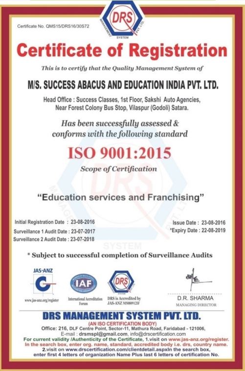 No.1 Abacus Classes in Maharashtra | Success Abacus